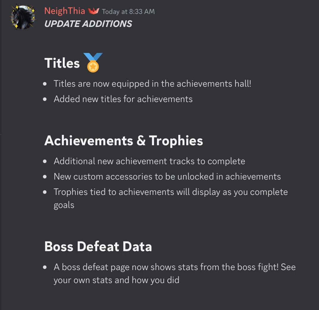 End Of Halloween / Titles Toggle Discord Update Log (11/09/2024) | Fandom