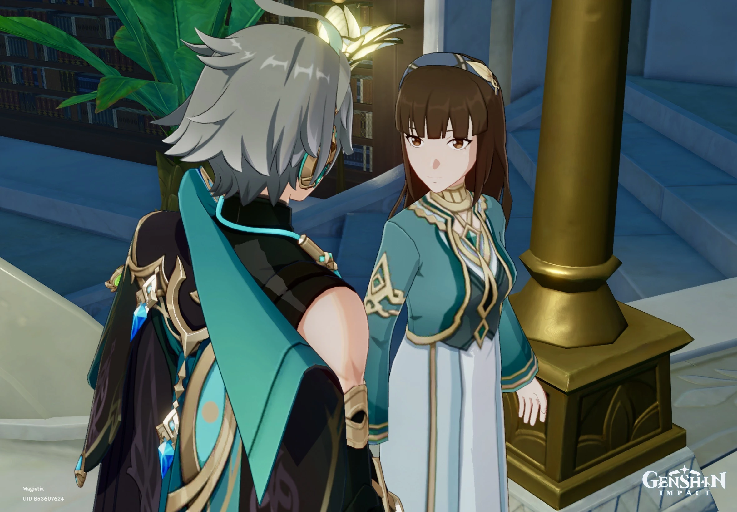 Katayoun, the Akademiya Librarian of House of Daena, is so pretty... 🥺 ...