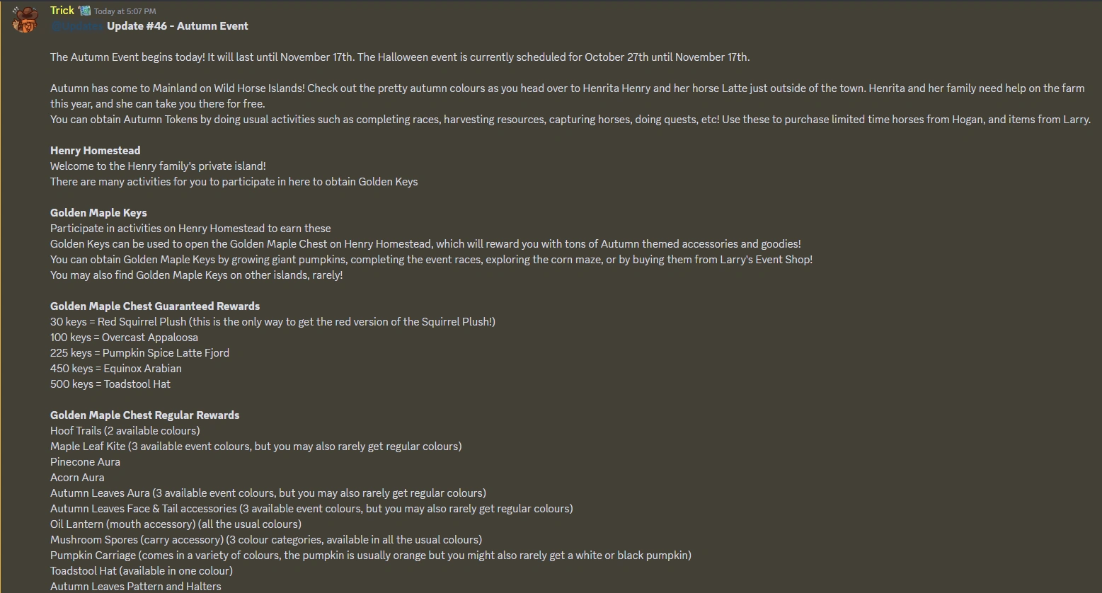 Fall Event Update | Fandom