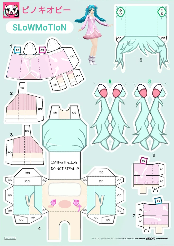 SLoWMoTIoN Miku papercraft | Fandom