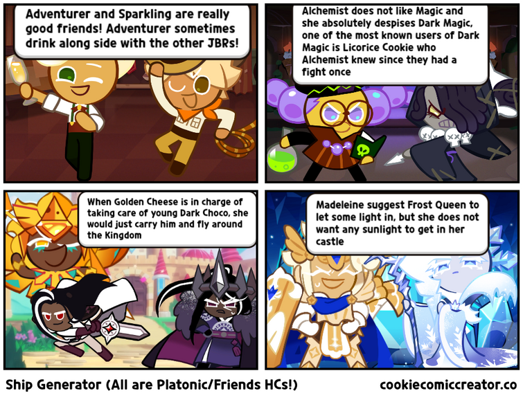 Cookie Run ship generator decides what Headcanons I make between two cookies | Fandom