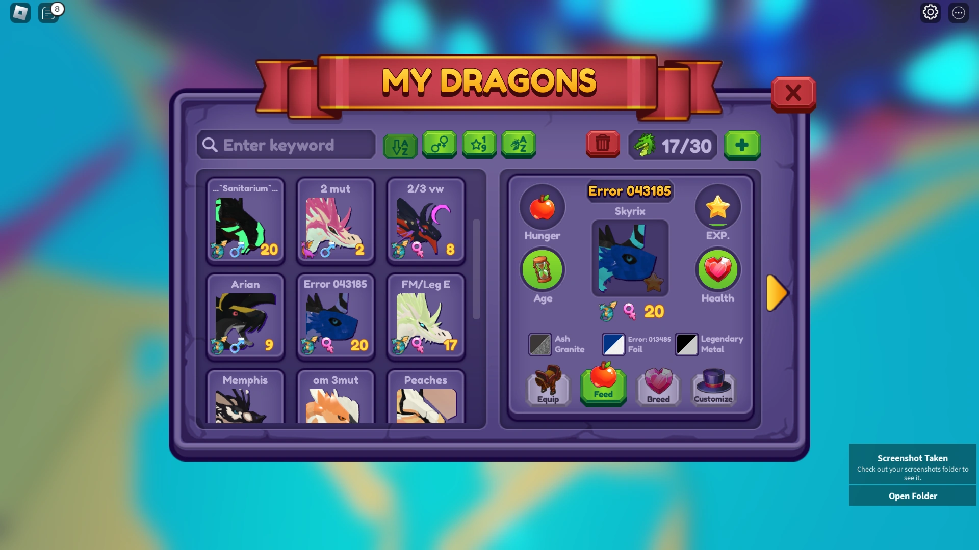 Trade/sell 1/3 Error morpho leg c Sky! | Fandom