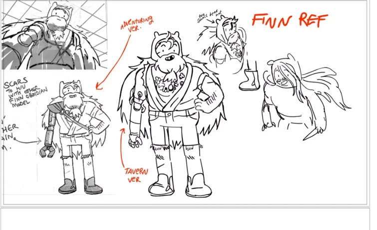 Neat behind the scenes find. Storyboards for Fionna and Cake and ...