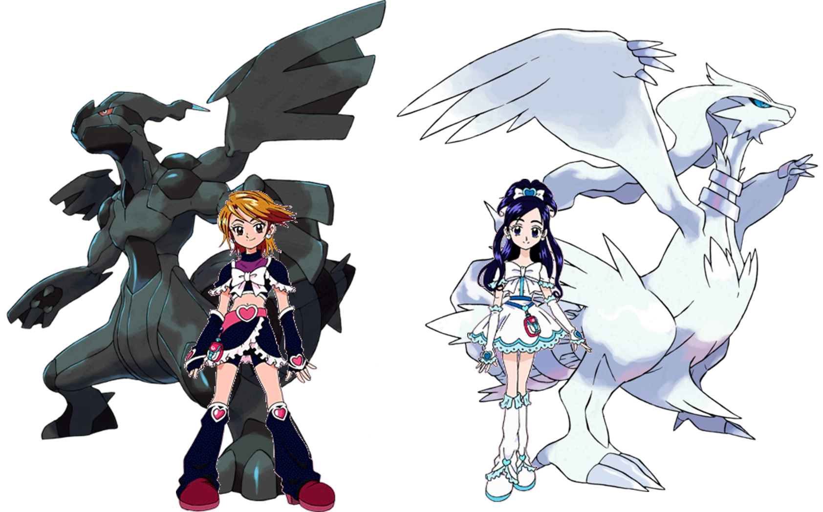 Cure Black and White and their Pokémon | Fandom