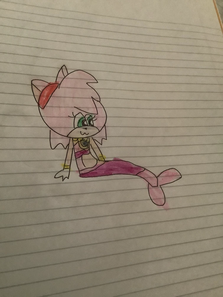 Mermaid Amy rose sitting | Fandom