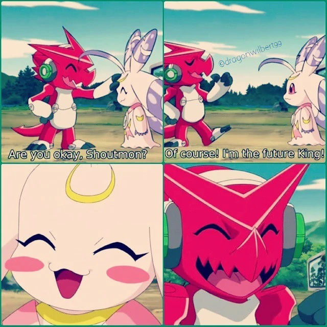 shoutmon x lunamon is canon???????????!!!!! | Fandom