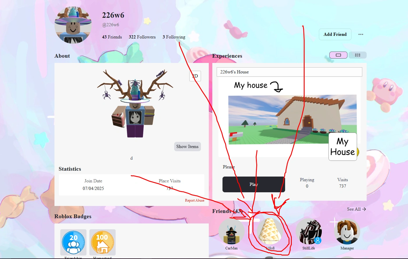 Was checking 226w6's account... | Fandom