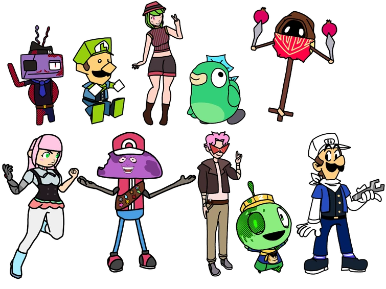 Hopefully final versions of my SMG4 D-Sides design concepts | Fandom