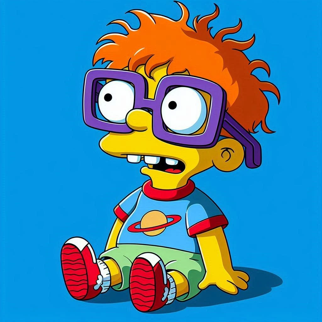 AI attempts of Chuckie Finster in The Simpsons style | Fandom