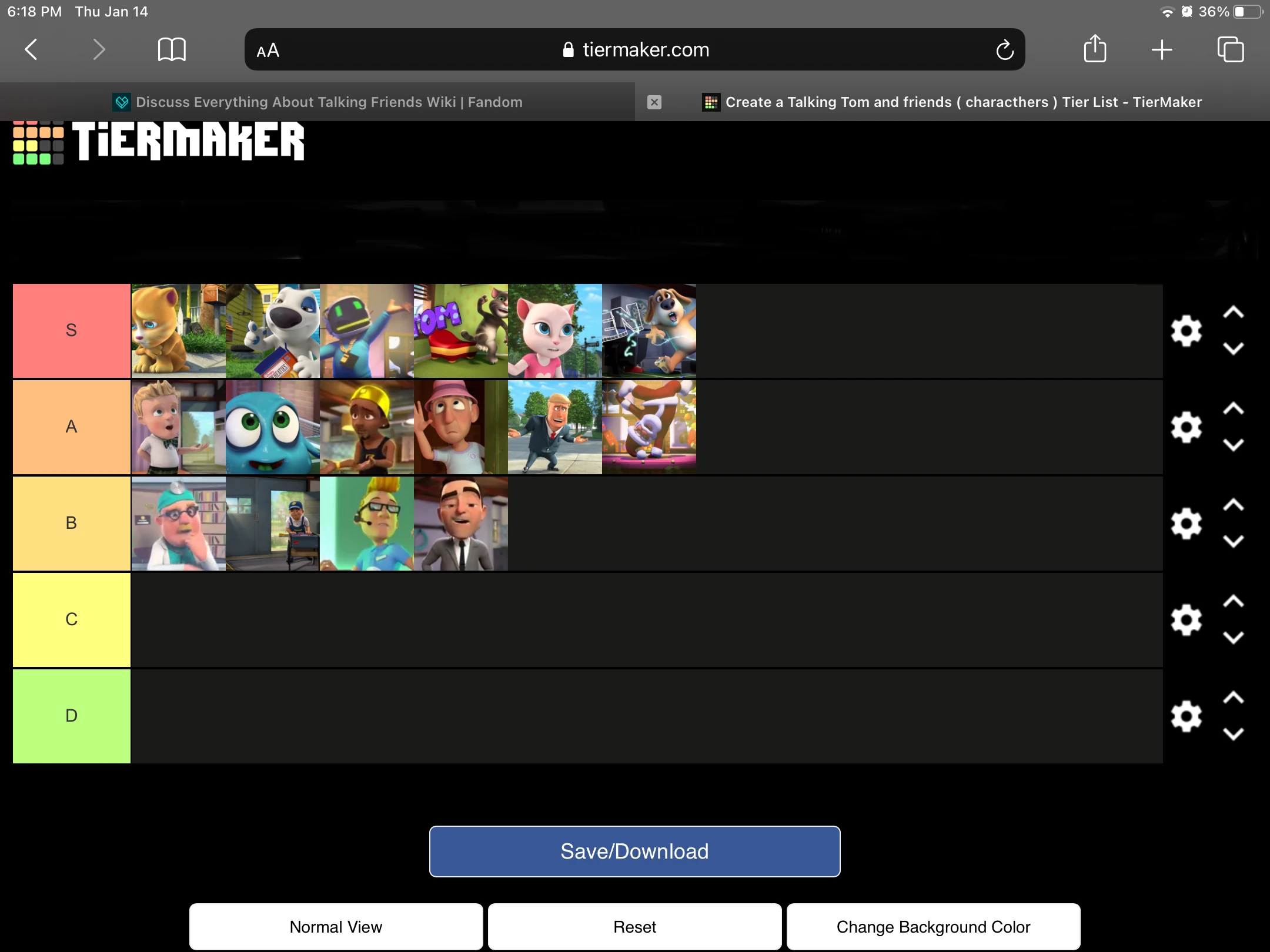 My Characters Tier List | Fandom