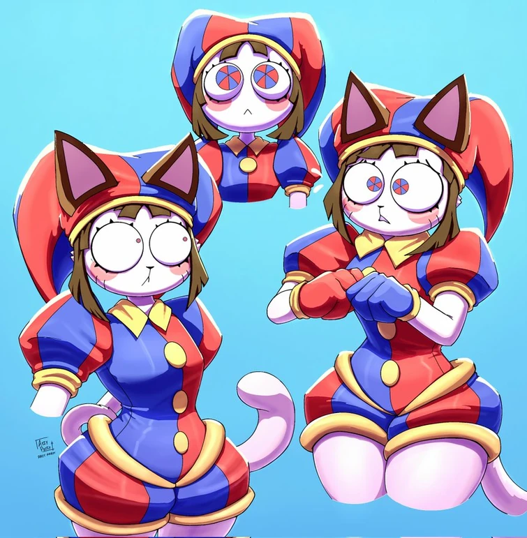 (Credit: @ArzyParzy) Pomni but she's a silly cat | Fandom