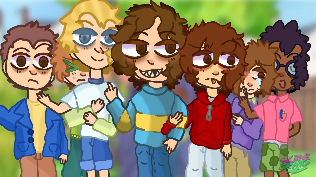 THE PURPLE HAND GANG!! (final drawing..at least on this chromebook ...