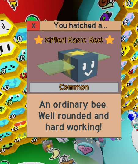 i think i got a gifted basic bee with 22 eggs this screenshot is from couple hours ago | Fandom