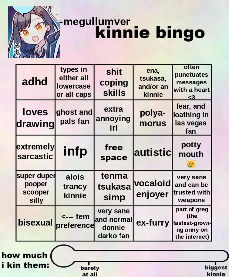 me kinnie bingo | Fandom