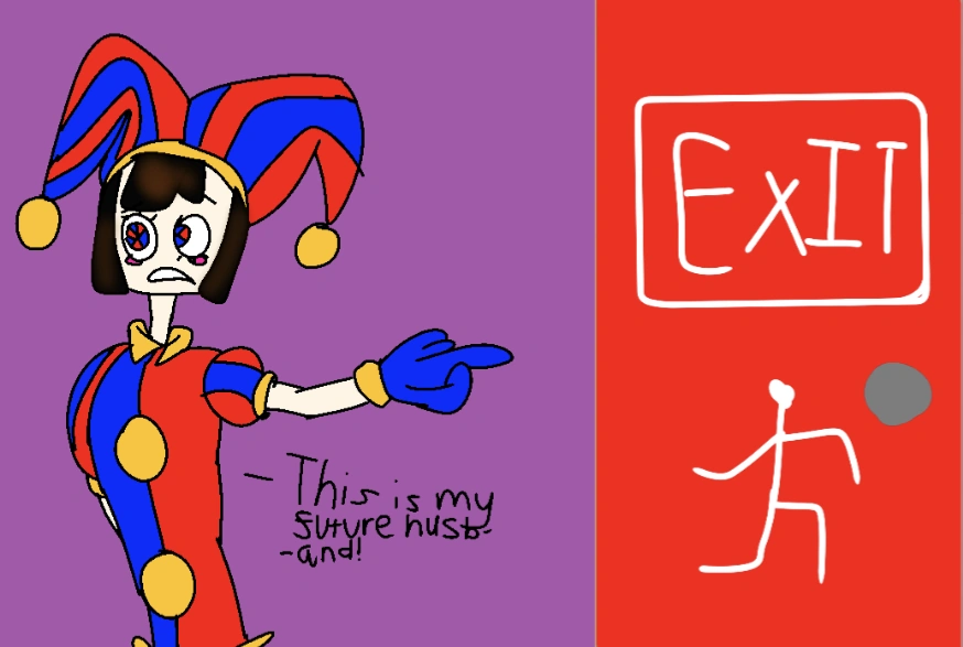 Cursed ships #8: Pomexit (Pomni x Exit) | Fandom