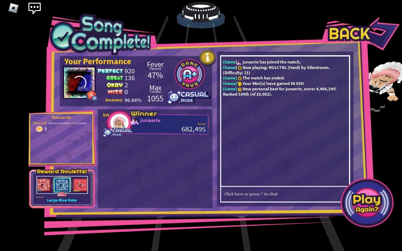 RoBeats! - NULCTRL Hard (21) TECH FC (A+, 96.64% accuracy) | Fandom