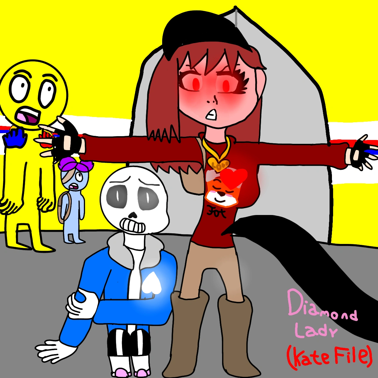 If I protected Sans from Red | Fandom