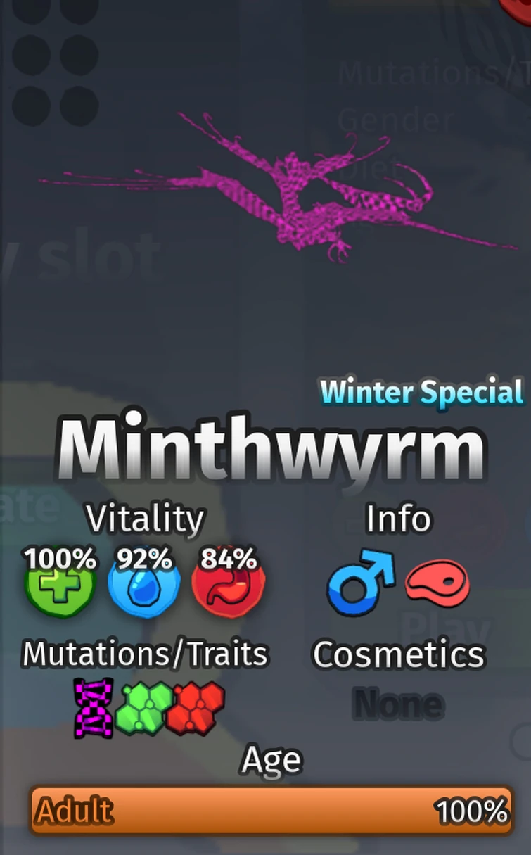 can you breed down cosmetics or mutations uh i forgot what they’re ...