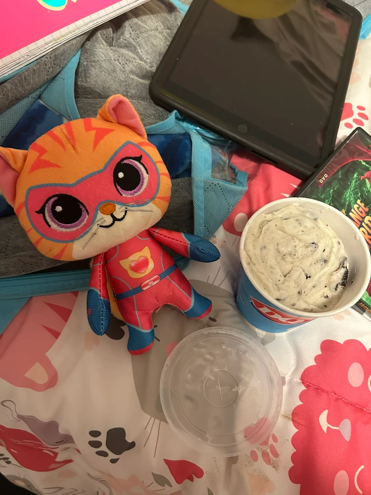 Ginny with my cookies and cream ice cream from Dairy Queen | Fandom