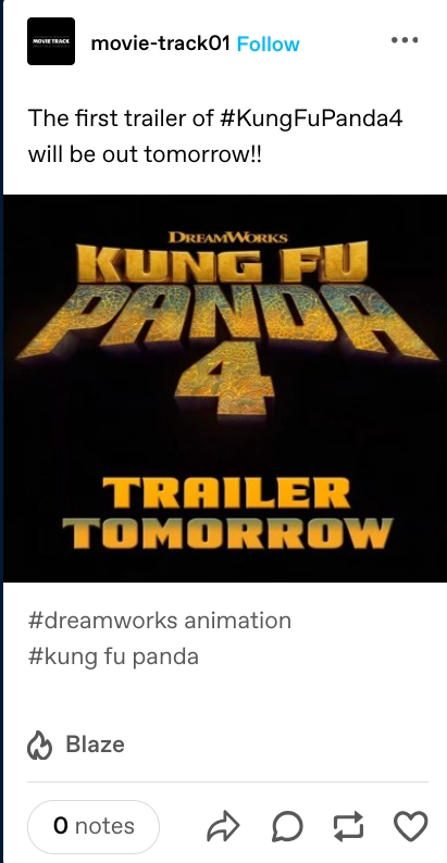 [News] KFP4 trailer releasing tomorrow! | Fandom