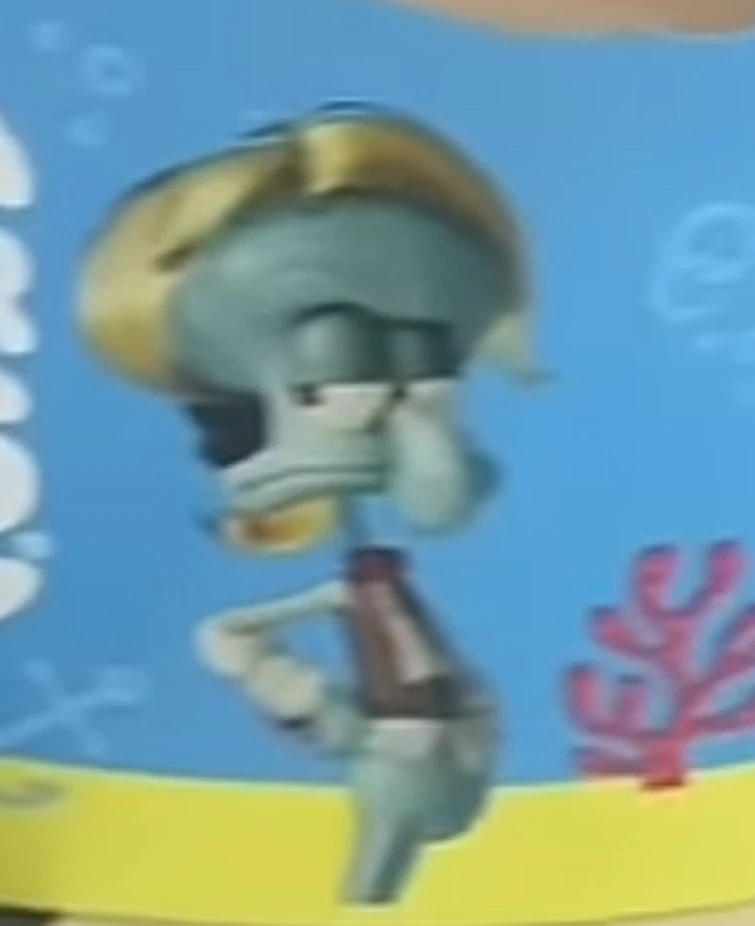 Pirate squidward in blue background | Fandom