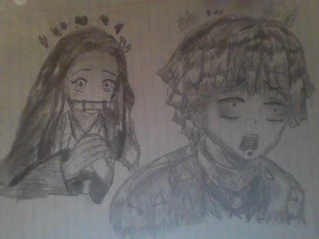 Nezuko and Zenitsu drawing | Fandom