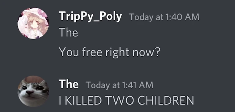 should I make wiki users as cat memes and these discord msgs | Fandom