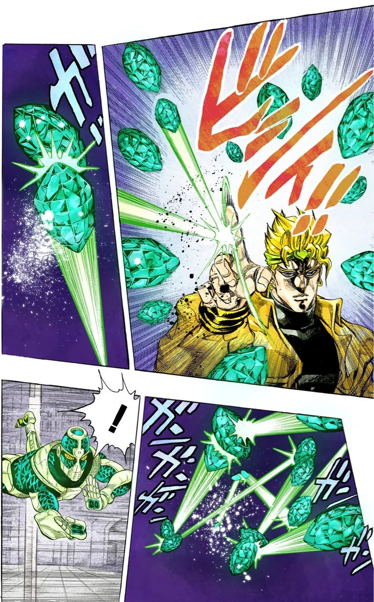 "NO ONE CAN DEFLECT THE EMERALD SPLASH" Said Noriaki Kakyoin | Fandom