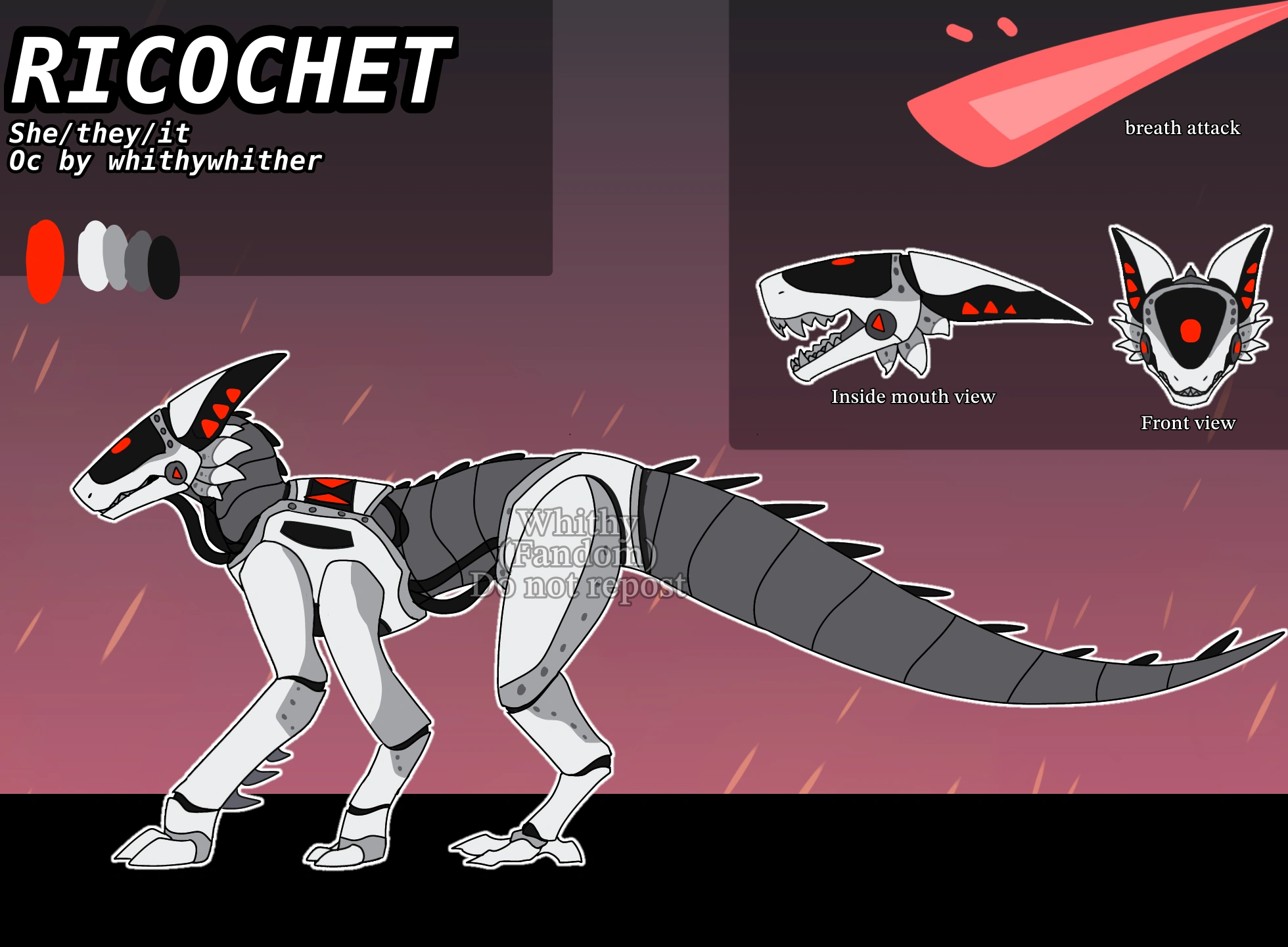 Finished ricochet’s ref! | Fandom