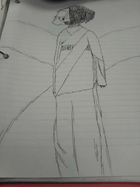 Drew in class again. | Fandom