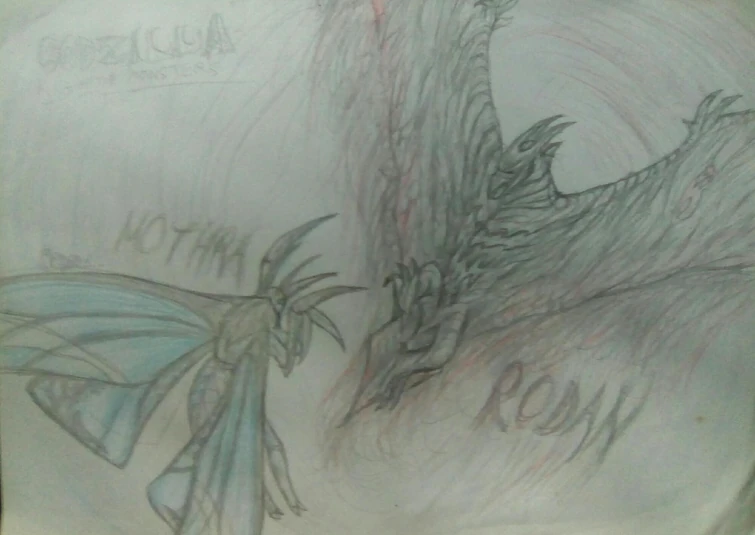 Mothra vs rodan... | Fandom