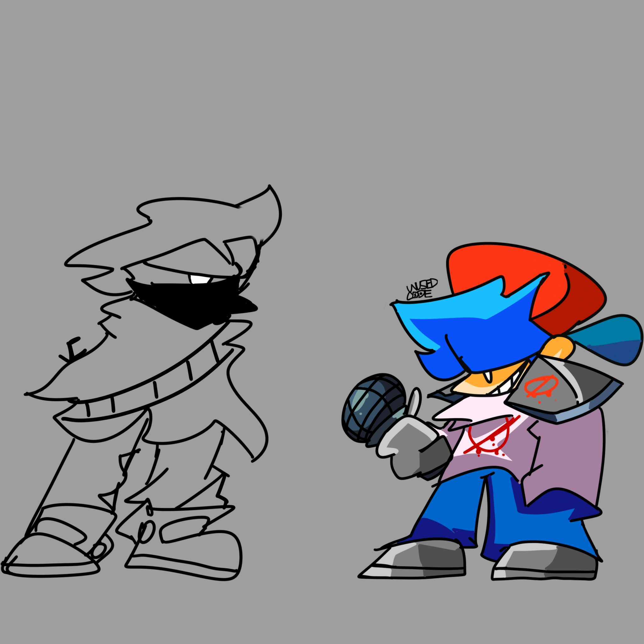 The Trespasser- DND Funkin pico concept sketch | Fandom