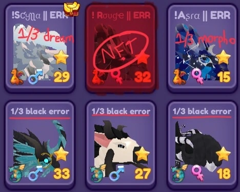 LF 1/3 error colors/rarer error colors/any flare error | Fandom