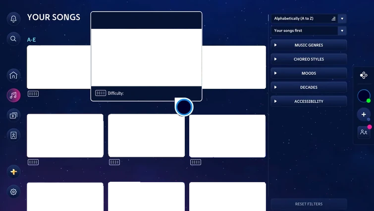 another template of the Just Dance 2023 Edition Menu (w/o No Stars ...