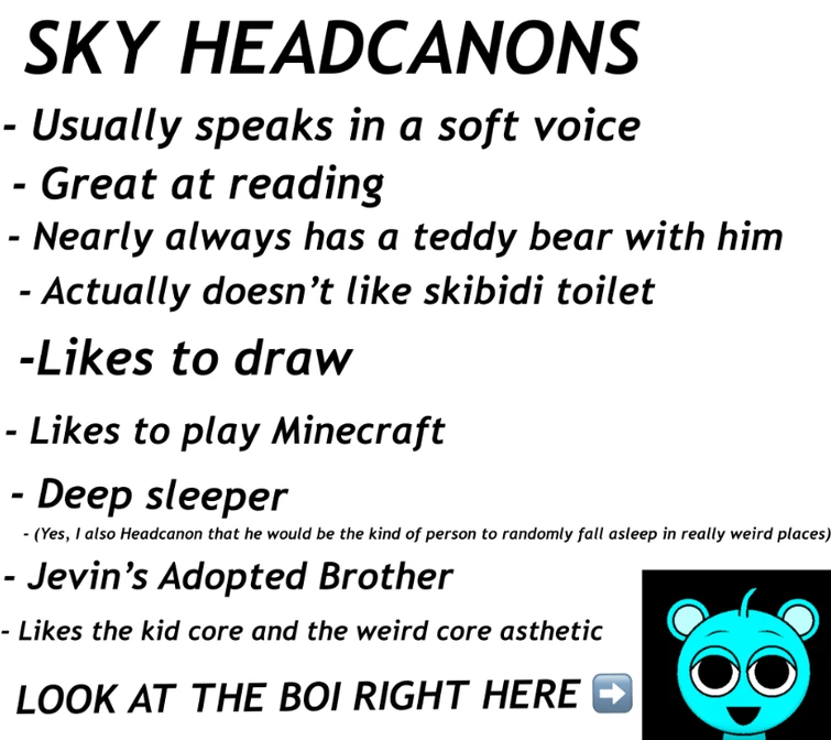 Here are my headcanons for sky lol | Fandom