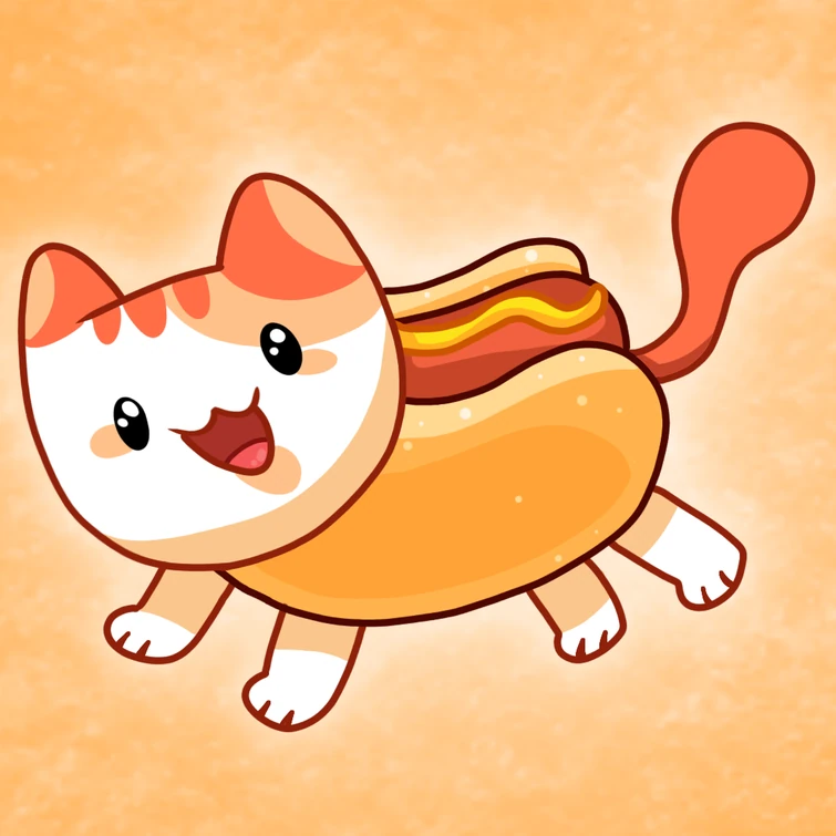 Hotdog Cat Fanart | Fandom