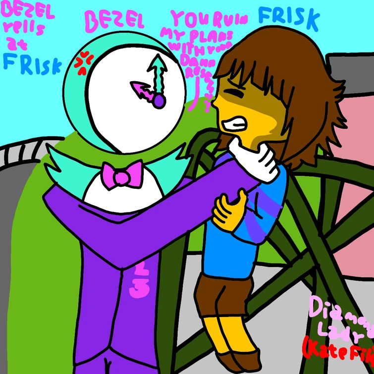 Bezel angry at Frisk | Fandom
