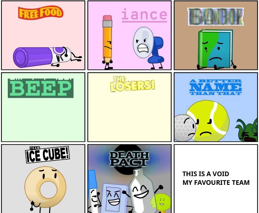 Every BFB team as of TPOT 19 | Fandom