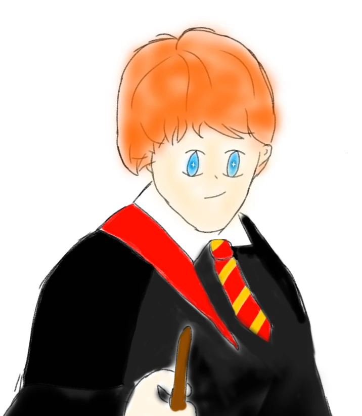 I tried to draw Ron!!! | Fandom