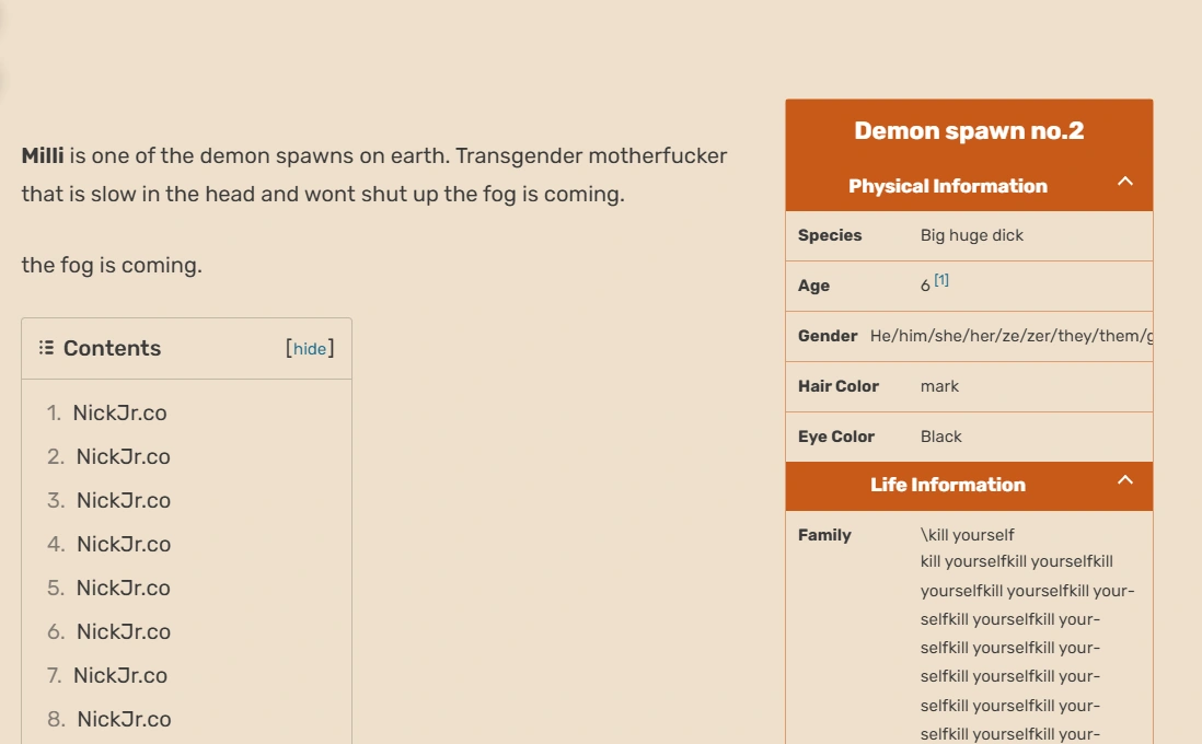 Somebody vandalized this page | Fandom