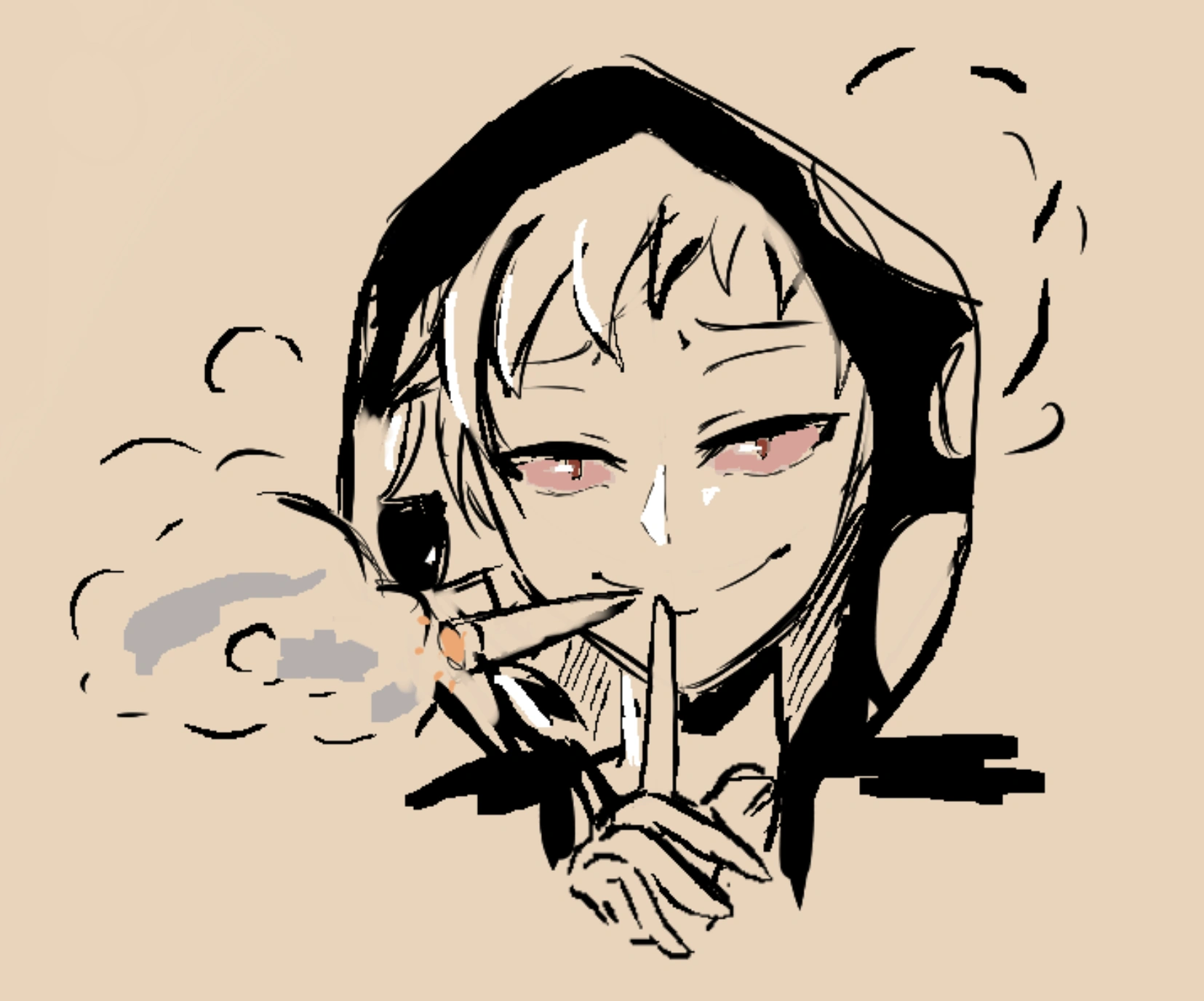 drawing for today: kano shuuya smoking a fat blunt | Fandom