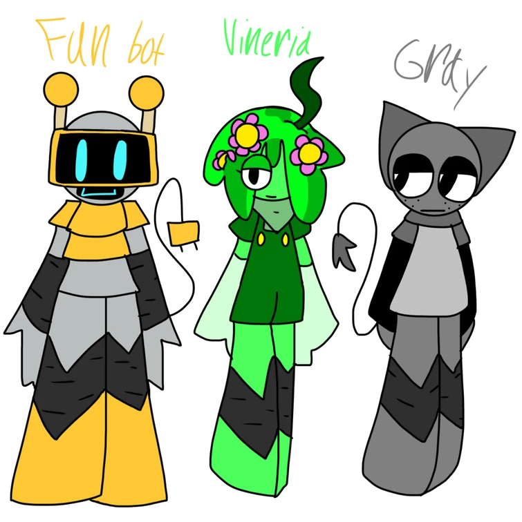 Rate my designs from my new AU (five nights at sprunkies) my fingers ...
