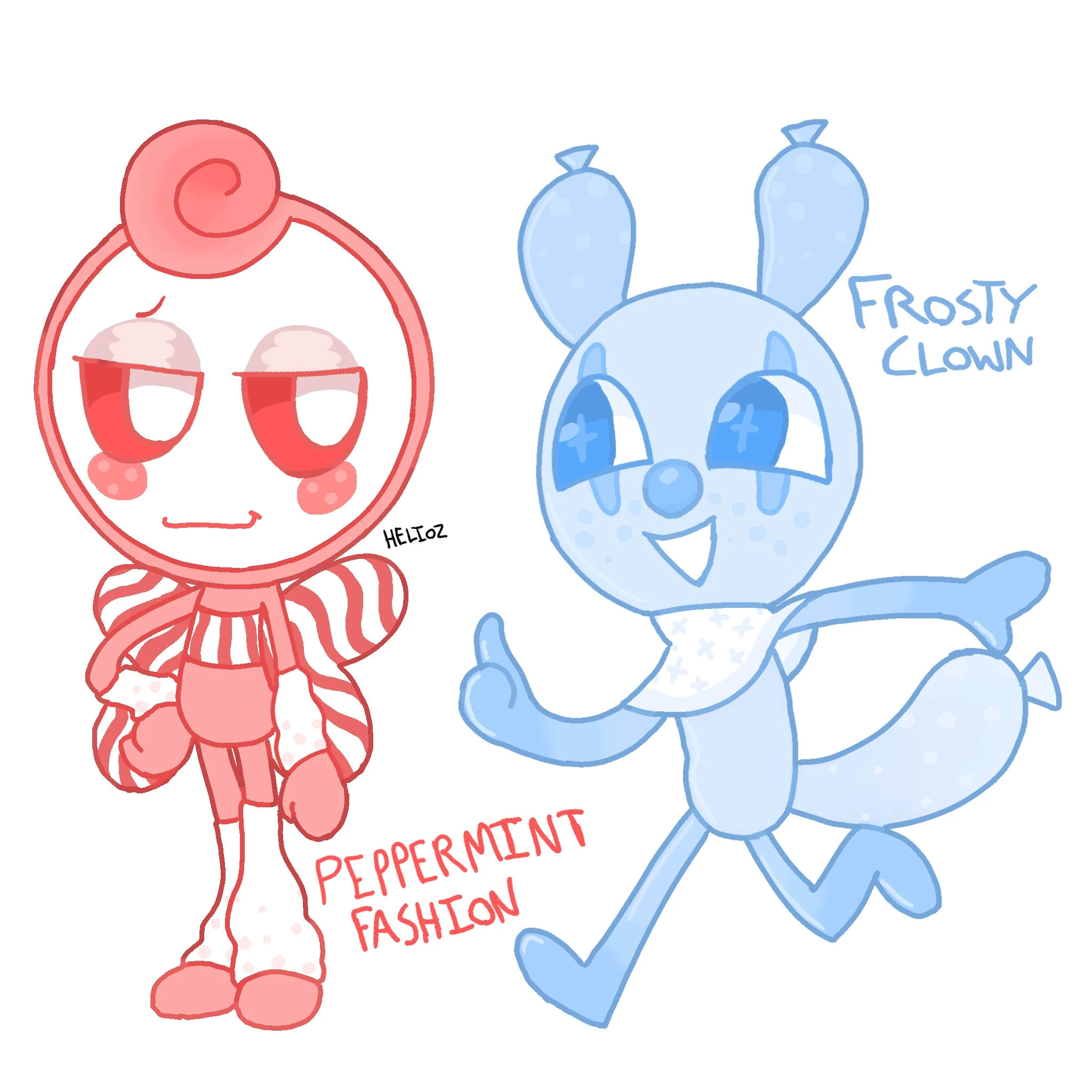 fanmade winter skins for looey and glisten(the winners of the poll i ...