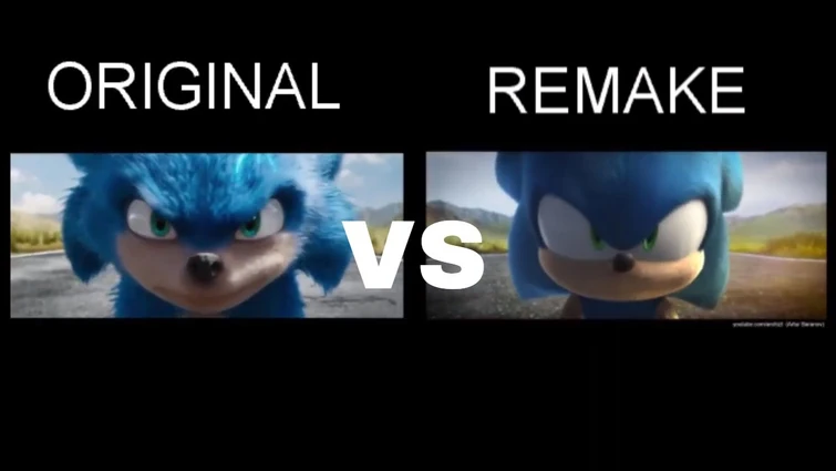 Nouveau trailer du film Sonic ( remasteriser ). Original vs Remake ...