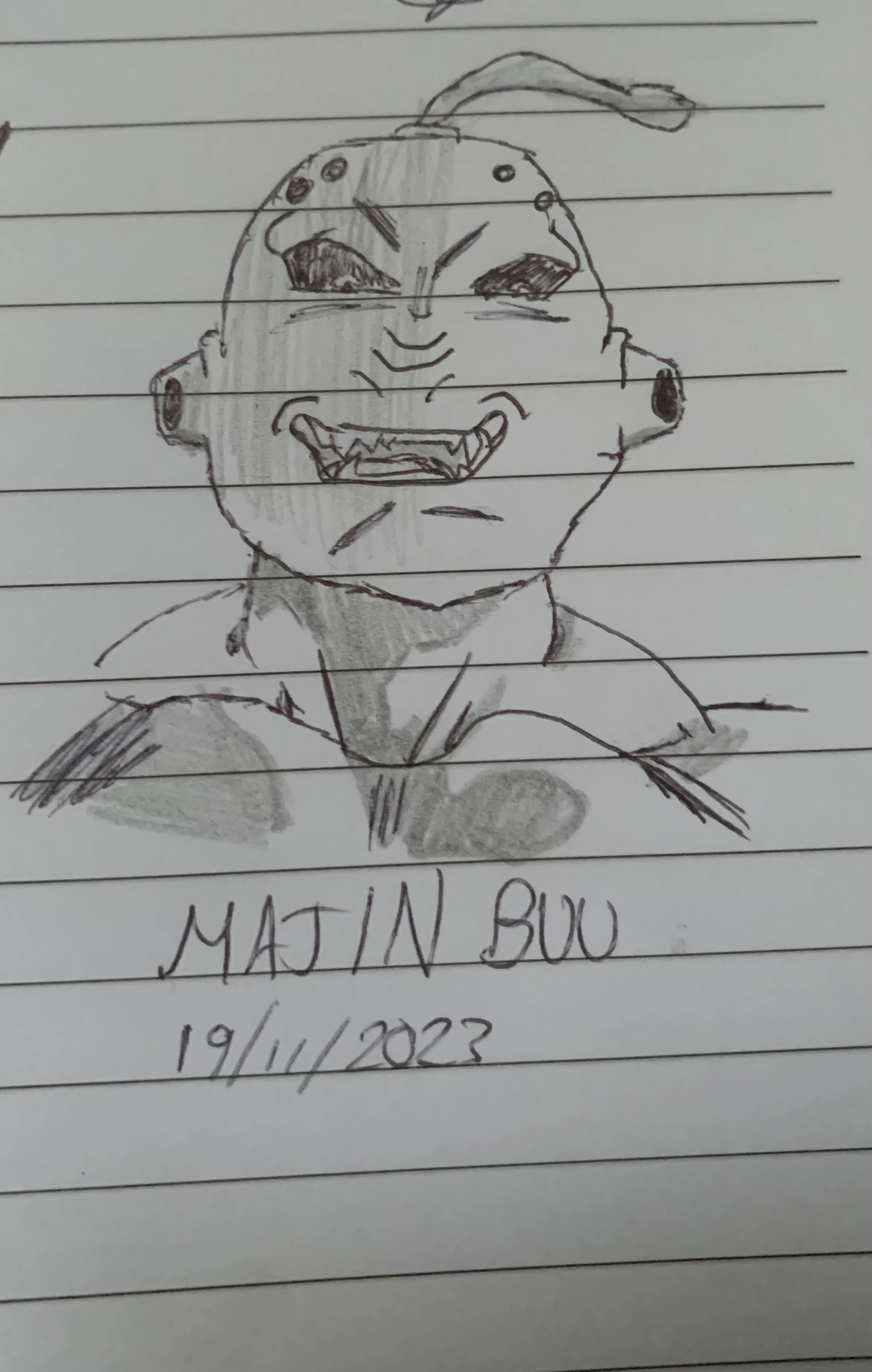 Cool Majin Buu sketch I did | Fandom