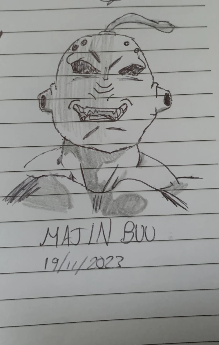 Cool Majin Buu sketch I did | Fandom