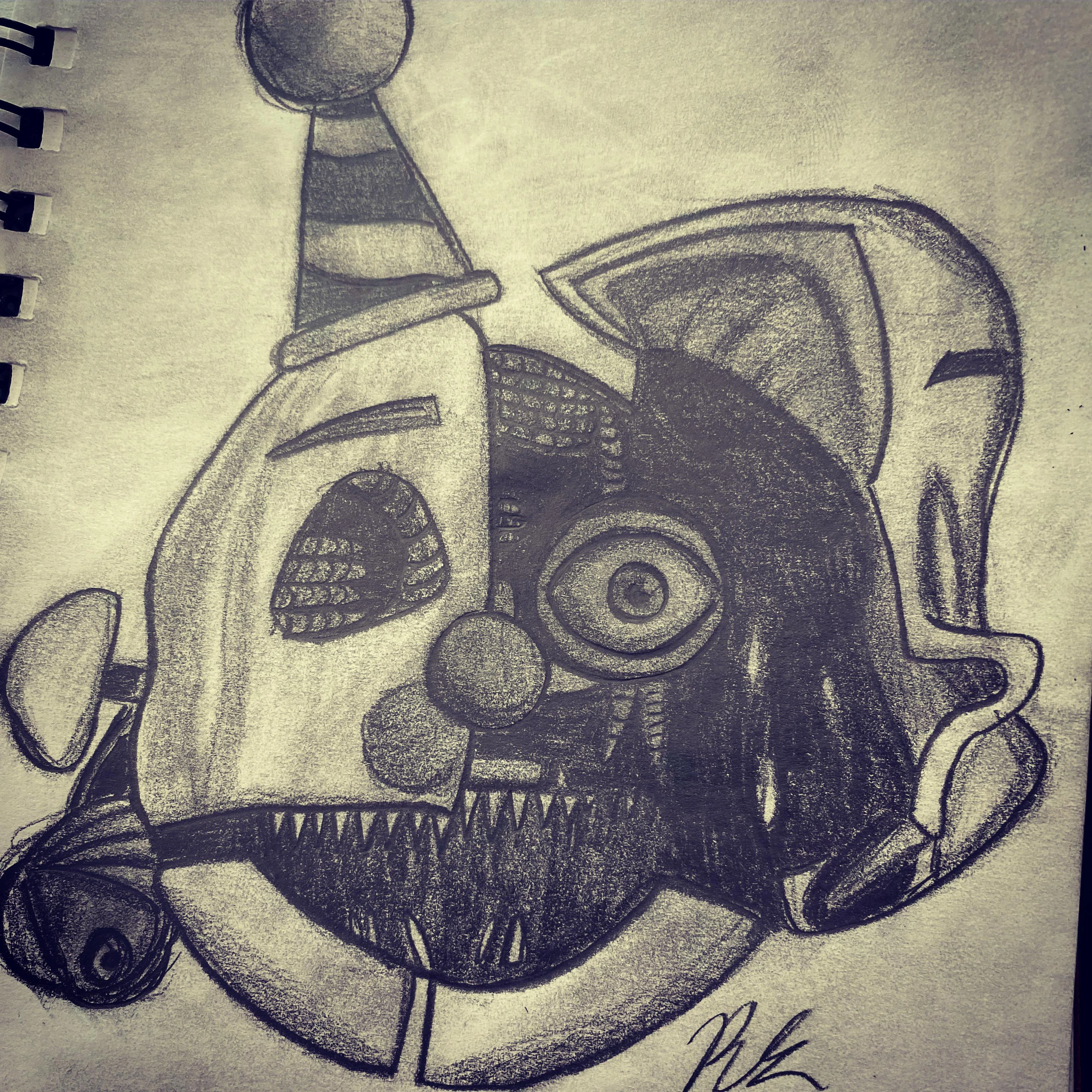 My attempt of drawing Ennard's face | Fandom