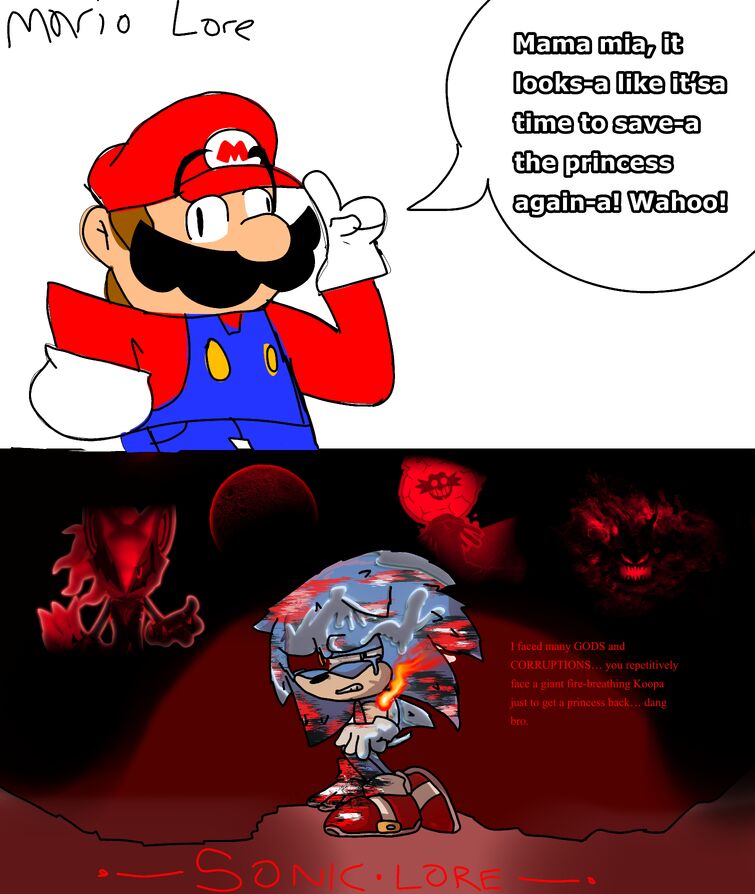 Who else here admits that the Mario lore is more cheerful and colourful ...