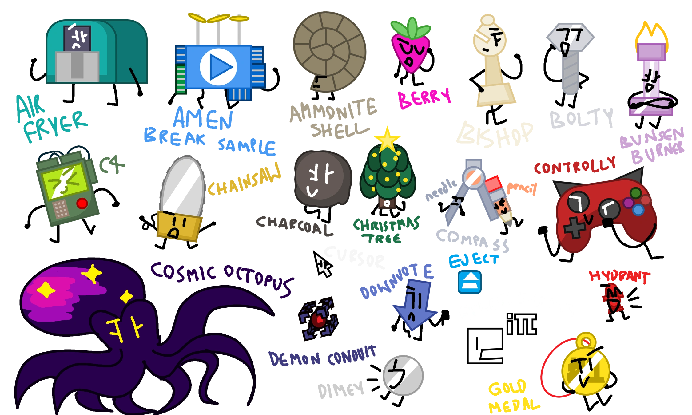 Object Globe Cast (updated assets and poses) (AAAAAAAARRRRRRGGGGGGG ...