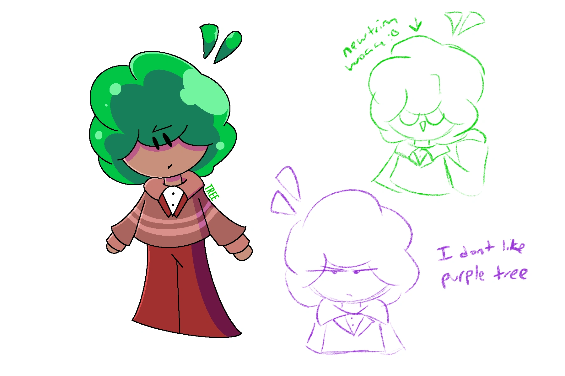 bfdi human forms: tree | Fandom